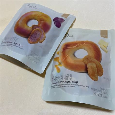 올리브영 간식 추천 베이글칩 솔직 후기2 자색고구마베이글칩 허니버터베이글칩 네이버 블로그