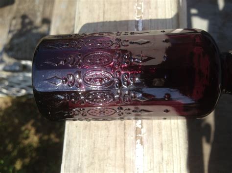 Vintage Deep Purple Glass Vase Etsy Purple Glass Vase Glass Vase
