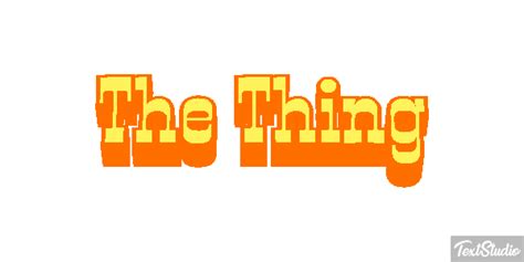 The Thing Movie Animated  Logo Designs