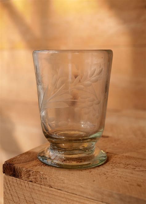 Marea Etched Footed Glassware Slow Roads
