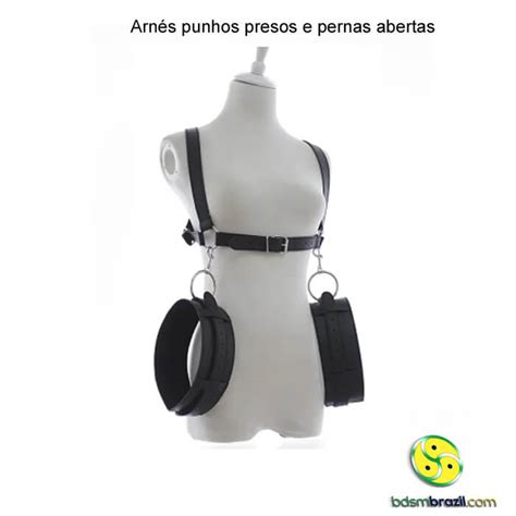 Arnés Punhos Presos E Pernas Abertas Meutabu