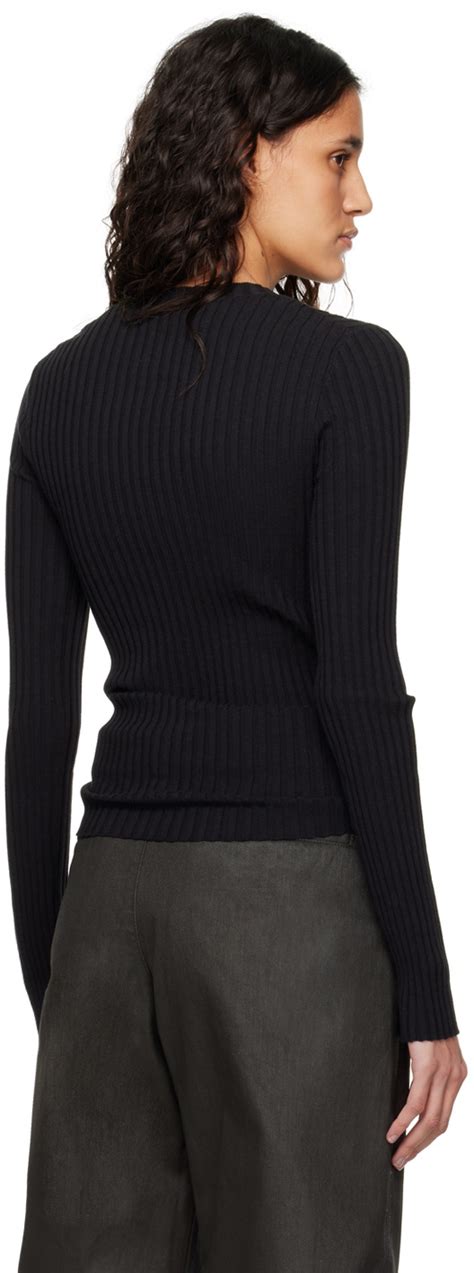 Anine Bing Black Cecily Long Sleeve T Shirt Anine Bing