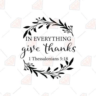 In Everything Give Thanks SVG Thanksgiving SVG Cut File PremiumSVG