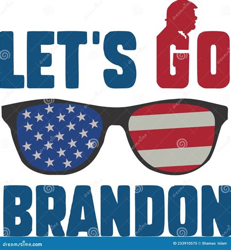 Lets Go Brandon Us Flag Conservative Anti Liberal Anti Biden Logo