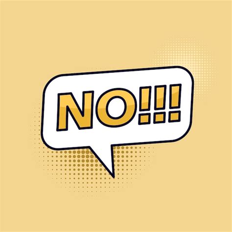 Premium Vector No Dialog Box Bubble Speech Halftone Flat Design