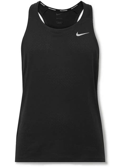 Nike Running Fast Slim Fit Dri Fit Mesh Tank Top Black Nike Running
