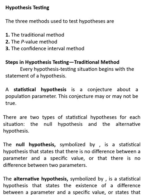 Xiv Hypothesis Testing Pdf Type I And Type Ii Errors Statistical