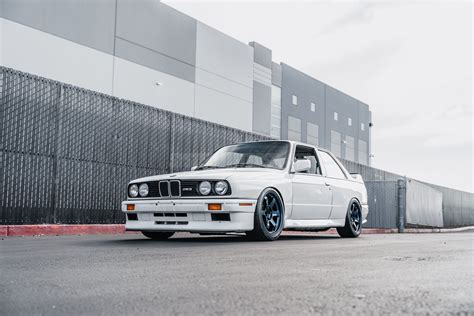 Bmw E30 M3 On Mag Blue Rays Volk Te37sl In 17x85 15 5x120 — System