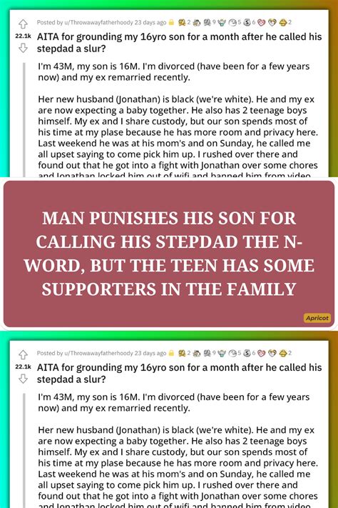 Man Punishes His Son For Calling His Stepdad The N Word But The Teen