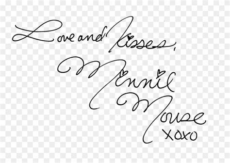 Disney Character Signatures Clip Art