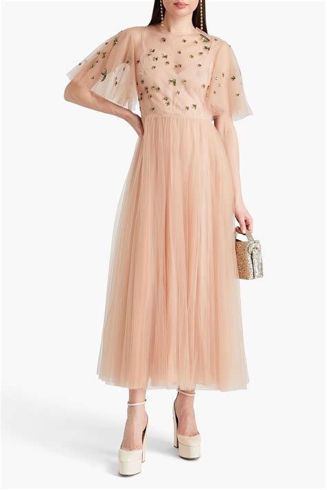 Valentino Garavani Embellished Tulle Maxi Dress The Outnet
