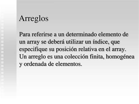 PPT Arreglos Unidimensionales Y Bidimensionales ESTRUCTURAS DE DATOS