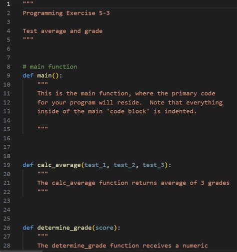solved exam average and grade vs code python write a