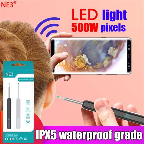 Ear Cleaner With Led Light Camera 500w Pixel Usb Rechargeable Tvidler