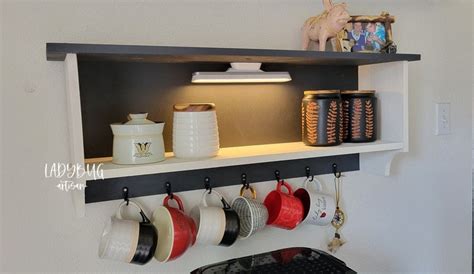 Coffee Tea Mugs Holder With Stand Coffee Mugs Organizer Mugs And Coffee Station Kitchen Decor