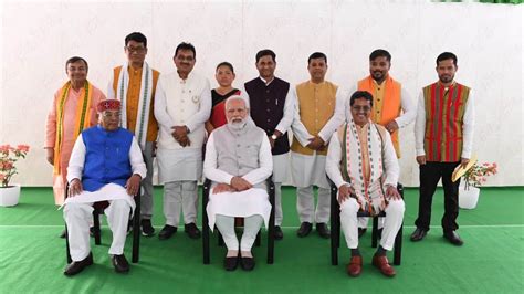 In Pics Manik Saha Takes Oath As Tripura Cm Pm Narendra Modi Attends