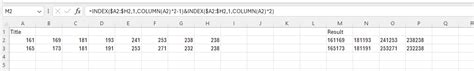 Excel Concatenate From Reference Columns Across Entire Table Super User