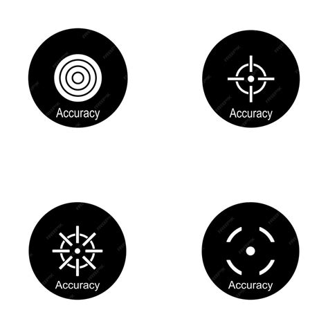 Premium Vector Accuracy Icon Vector Template Illustration Logo Design