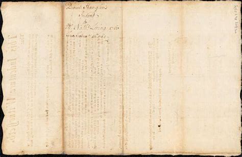 Document Of Indenture Servant Hanglin Daniel Master Loring Nathaniel Town Of Master