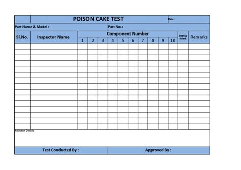 Poison Cake Test Pdf