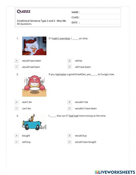 2286019 Conditional Sentence Type 2 And 3 Ida