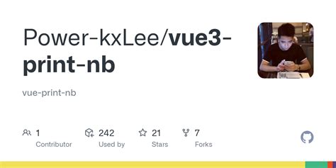 Github Power Kxleevue3 Print Nb Vue Print Nb