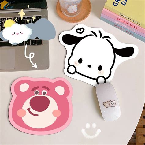 Jual Alas Mouse Komputer Anti Selip Lotso Beruang Strawberry Pacha