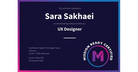 Sara Sakhaei On Linkedin Ux Designer • Sara Sakhaei • Mission Ready Hq