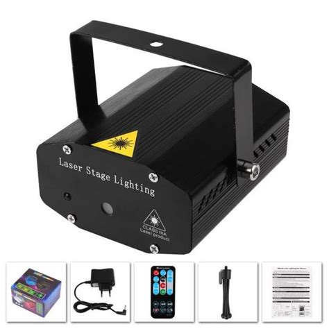 Mini Laser Eclairage Dj 100mw Jeu De Lumiere Soiré Projecteur R And G