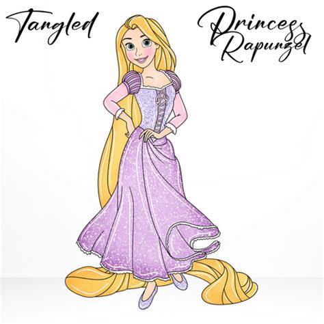 Princess Rapunzel Cardboard Cut Out Tangled Cardboard Kustomz