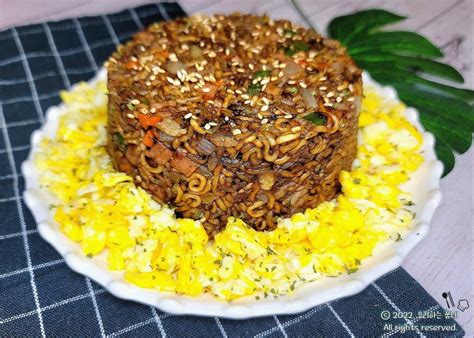 짜파게티 컵라면 볶음밥 만들기