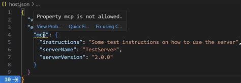 Mcp Extension For Azure Function Not Accepted In Hostjson Stack Overflow