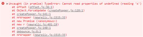 Offset From CreatePopper Cannot Read Properties Of Undefined Reading