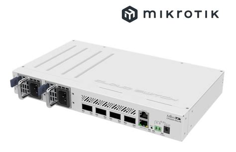 Cloud Router Switch Mikrotik Crs504 4xq In 4 Puertos Qsfp28 De 100gb Cpu Qca9531 Rack Tecnit