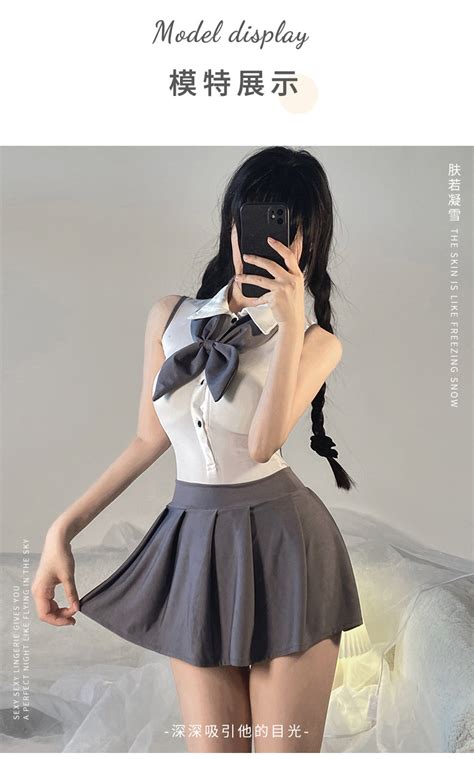 硕遥情趣内衣纯欲性感学院风露背连体衣套装jk学生制服裙代发 227 阿里巴巴