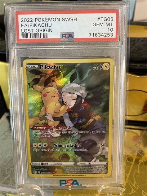 Pikachu Trainer Gallery Tg05tg30 Swsh Lost Origin 2022 Pokemon Values