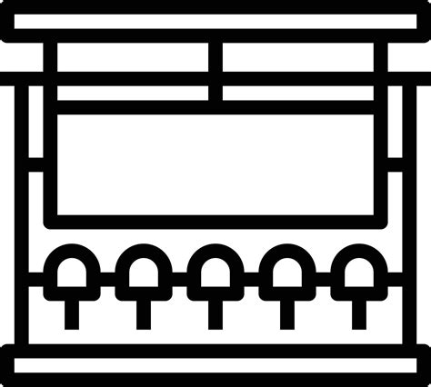 Bus Stop Transportation Public Outline Icon 14236717 Vector Art At
