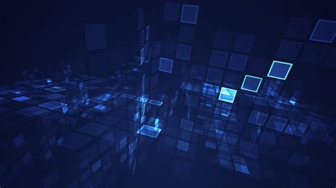 Premium Photo Abstract Blue Graphic Flashing Rectangle Grid