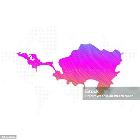 다채로운 하프톤 그라데이션의 Sint Maarten 지도 흰색 배경에 추상적인 선의 미래 기하학적 패턴 0명에 대한 스톡 벡터