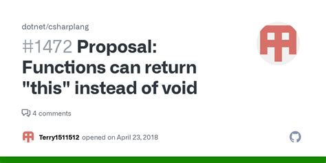 Proposal Functions Can Return This Instead Of Void · Issue 1472