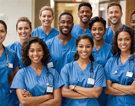 Premium Photo A Group Of Nurses Standing Together In A Hospital Hallway