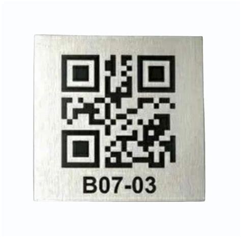 Stainless Steel Qr Bar Code Tag At ₹ 25 Piece Coimbatore Id 2853194380862