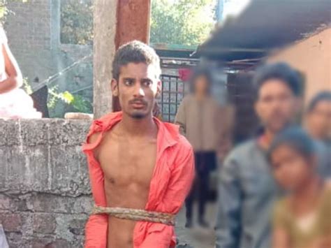 Ujjain Crime News उज्जैन में किशोरी को ले जाने वाले युवक को खंभे से