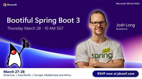 Learn About Spring Framework 6 And Spring Boot 3 At Jdconf Asir V