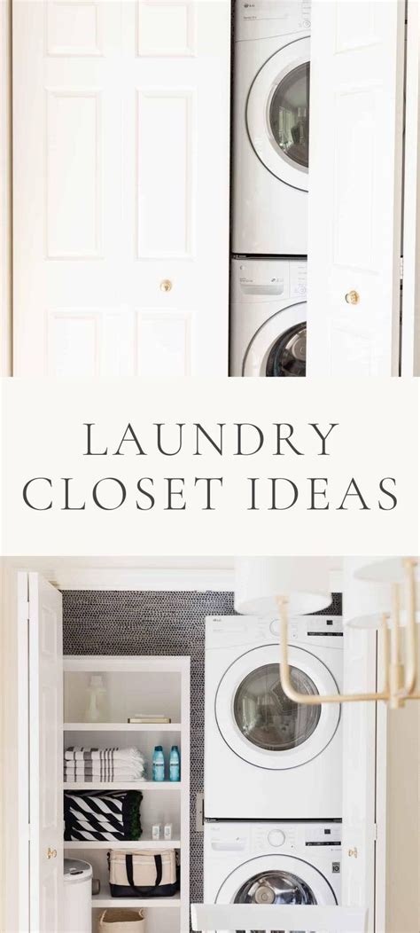 Organized Laundry Closet Ideas