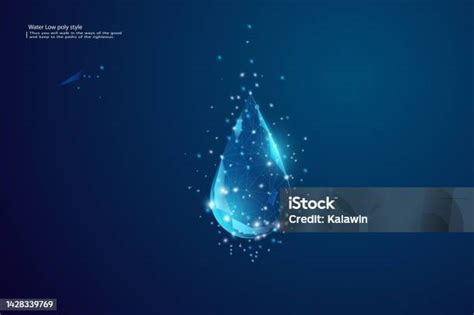 물 한 방울 낮은 폴리 스타일 디자인 추상적인 기하학적 배경 3차원 형태에 대한 스톡 벡터 아트 및 기타 이미지 3차원 형태