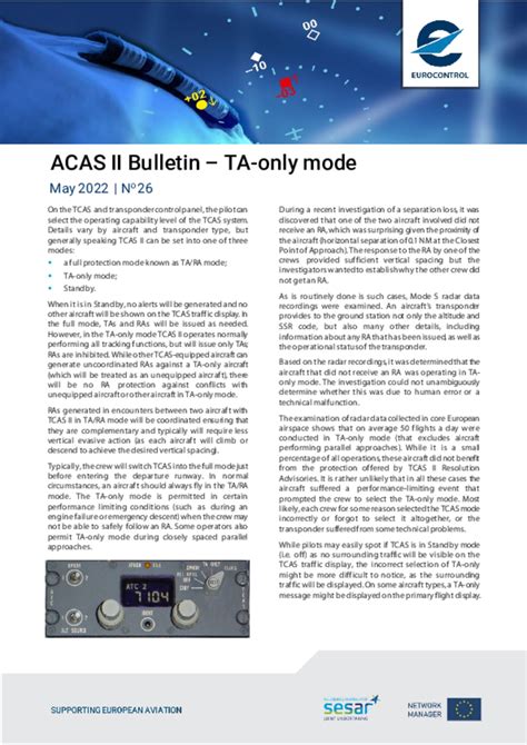 Acas Bulletin 26 Skybrary Aviation Safety