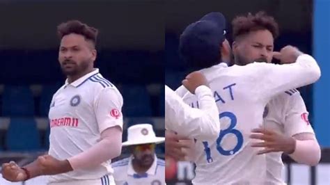 Mukesh Kumar Gets Off The Mark In Test Cricket Dismisses Kirk Mckenzie