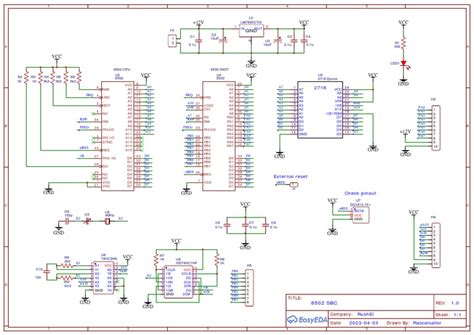 Schematic 6502 Sbc 2023 05 31 Pdf