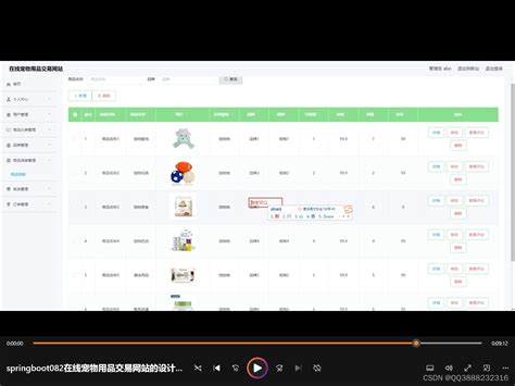 基于springboot vue在线宠物用品交易网站的设计与实现含文档附万字文档 源码 lw 部署文档 讲解等 csdn博客